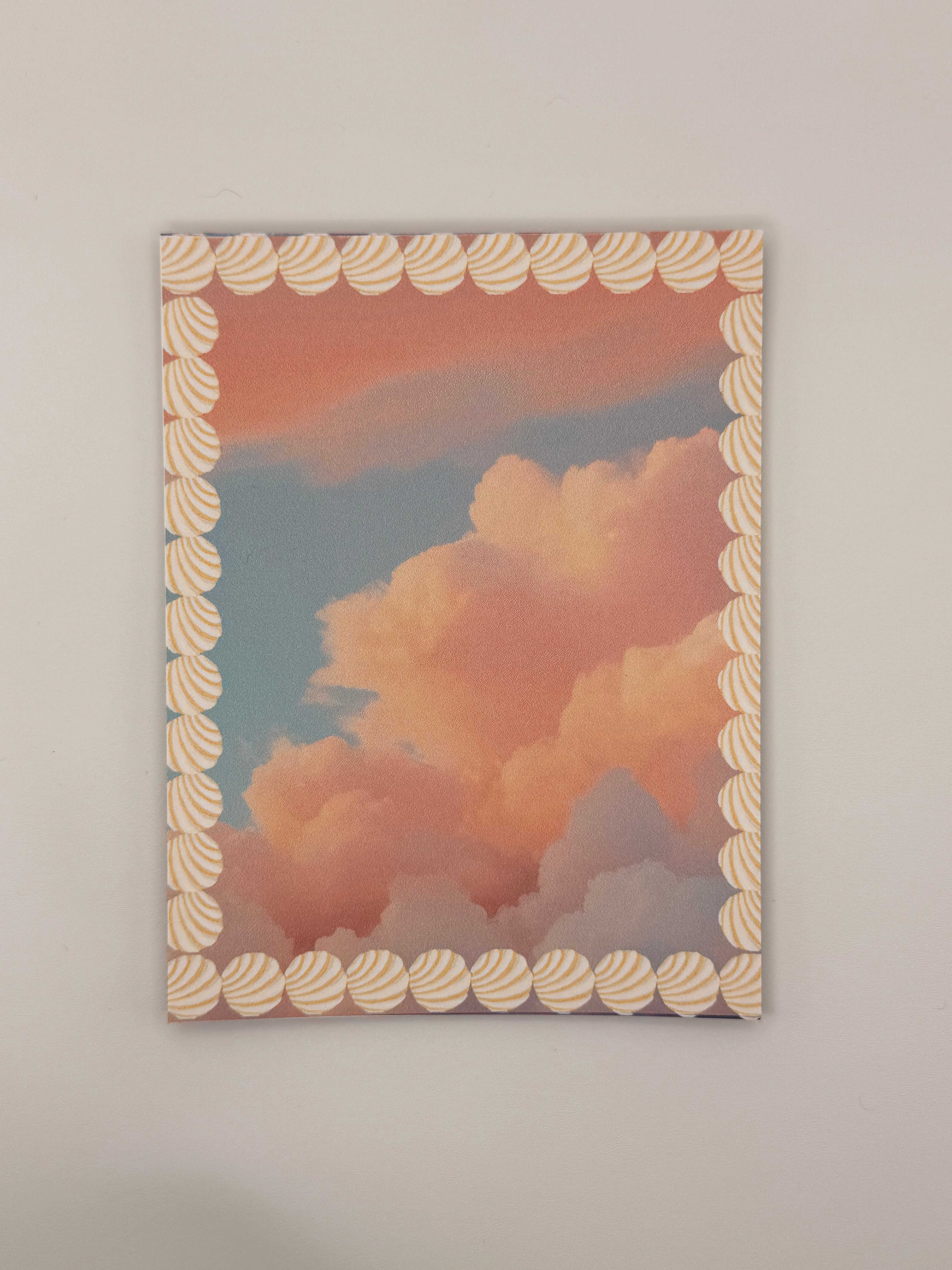 Pastel Concha Border Notepad – Cloud & Concha Design – HaeCreates